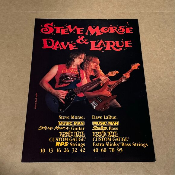 Ernie Ball | Art | Steve Morse Dave Larue Ernie Ball 994 Print ...